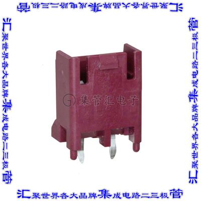 1-1376382-2 针座连接器2POS接头5mm公形插针通孔直针锡