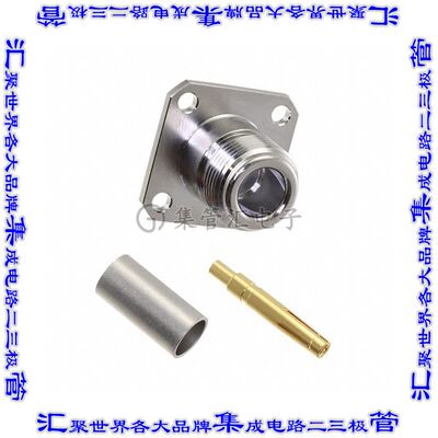 53K407-108N5 同轴连接器N型插孔母形插口压接50欧姆面板安装