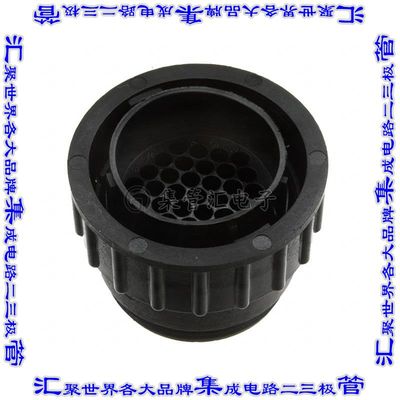 182926-1 圆形连接器37POS插头外壳用于公插针黑色自由悬挂耦合螺