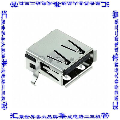 292303-4 连接器USB-A插座4POS USB 2.0通孔直角