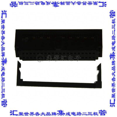 SFH413-PPPB-D20-ID-BK 矩形连接器40POS接头2排1.27mm母插口黑色