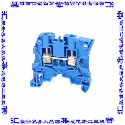 1SNK506020R0000 端子块连接器2POS馈通式6.0mm蓝色10-24AWG