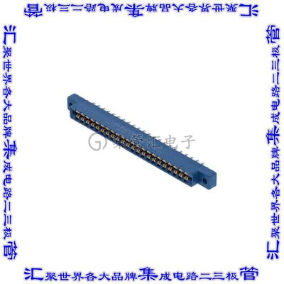 EBM22DRTH 卡边缘连接器44POS母头2排3.96mm蓝色镀金
