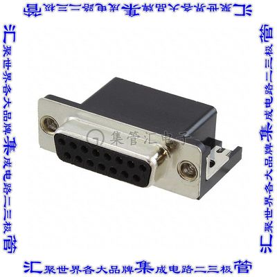 ADF15A-KG-TAXB5 连接器15POS插座母插口2排D-Sub通孔直角