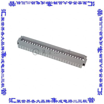152250-0100-GB 矩形连接器50POS插座2排2mm母插口灰色IDC镀金自