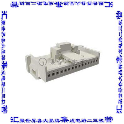 10157554-01511LF 矩形连接器外壳15POS插座1.25mm母形插口天然色