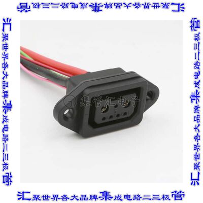 13205556-01 矩形连接器7POS插座2排母插口公插脚黑色焊杯面板安