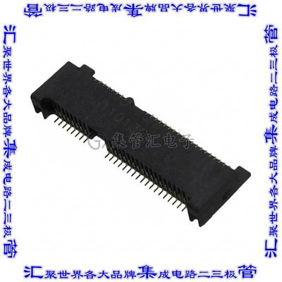 679100002 0679100002卡边缘连接器52POS母头2排0.8mm黑色镀金