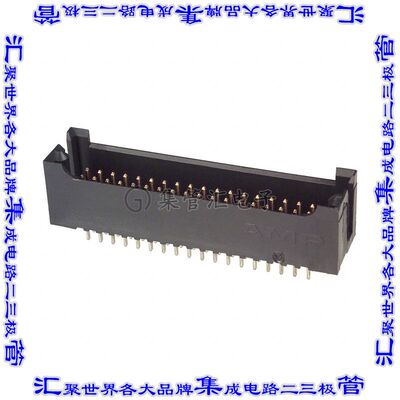 5-102567-3 针座连接器36POS接头2排2.54mm公形插针通孔直针镀金