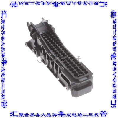 828907-1 矩形连接器外壳55POS插座3排5mm母形插口黑色自由悬挂