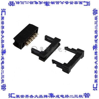 SFH213-PPPN-D05-ID-BK 矩形连接器10POS接头2排2mm母插口黑色IDC