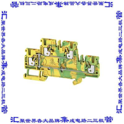 1547680000 端子块连接器4POS接地地面5.1mm绿色黄色12-28AWG