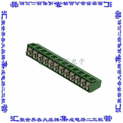 1-282837-2 线对板连接器12POS接线端子5.08mm通孔水平带板