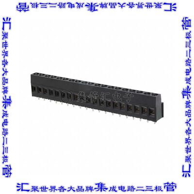 1-796949-9 线对板连接器19POS接线端子5.08mm通孔水平带板