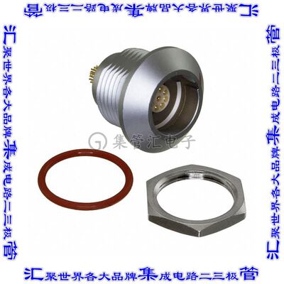 FLKB-09EGFS-GCP-001 圆形连接器9POS插座母插口焊杯镀金面板安装