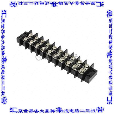 1-1546671-0 端子块连接器10电路隔板接线座2排11.1mm螺钉