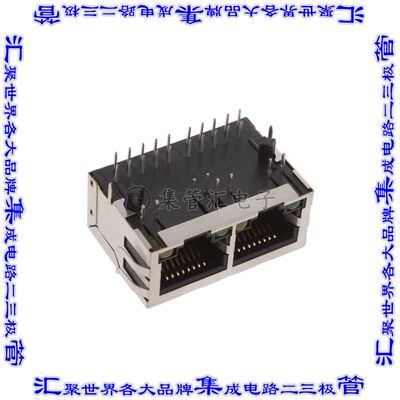 MTJG-2-88TX1-FSD-PG-LH-NRSP-M47C 接插件连接器GANGED 2 POSITI