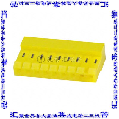 3-640427-9 矩形连接器9POS插座3.96mm母插口黄色IDC锡自由悬挂