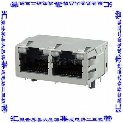 5-2301996-7 接插件连接器CONN JACK 2PORT 1000 BASE-T PCB