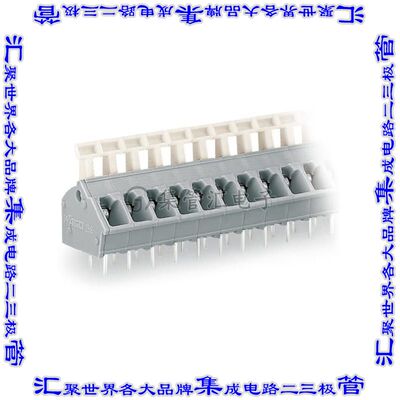 256-408 线对板连接器8POS接线端子5.08mm通孔45角度带板