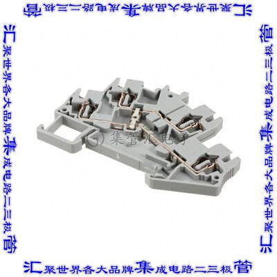 3038477 端子块连接器4POS馈通式5.2mm灰色12-28AWG