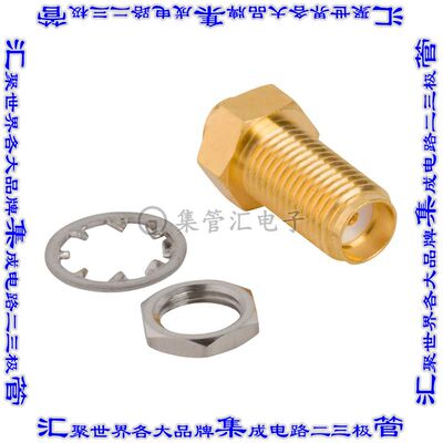 901-10720 同轴连接器SMA插孔母形插口焊接50欧姆面板安装