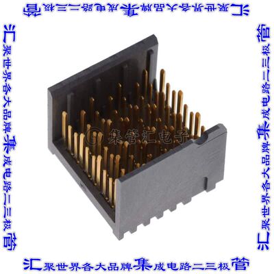 HDTM-3-08-1-S-VT-0-1 背板连接器48POS接头公型刀片1.8mm通孔黑