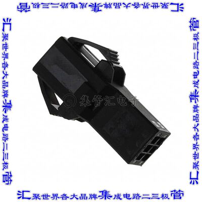 1-1318114-3 矩形连接器外壳6POS插头2排2.5mm公形引脚黑色面板安