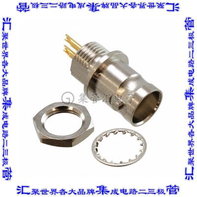 162109 同轴连接器BNC插孔母插口焊杯78欧姆面板安装