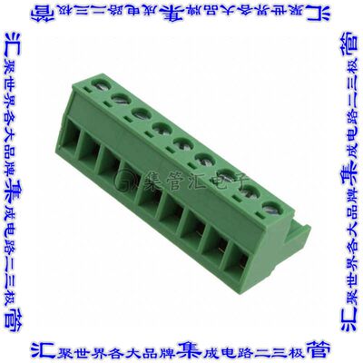 OSTTJ095153 端子块连接器9POS插头母插口5.08mm绿色自由悬挂