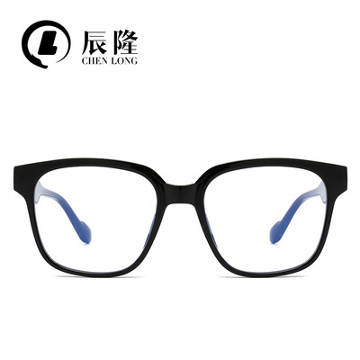 新款GM近视眼镜框Kami防蓝光女男平光镜l黑框素颜大方眼镜架3318