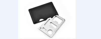 多功能瑞士卡户外野营工具荒野求生随身不锈钢卡片户外万能救生卡