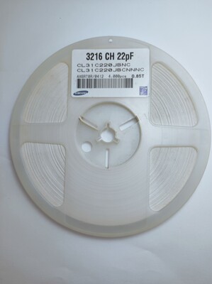 1206贴片电容3216 CH 22pF 50V 5% CL31C220JBCNNNC（整盘4K销售)