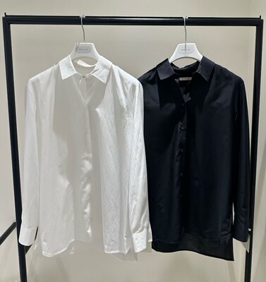 韩国东大门26春季新款masculine 女士纯色通勤长袖衬衫