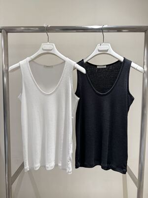 现 26春季新款韩国东大门MASCULINE净色圆领无袖吊带背心女