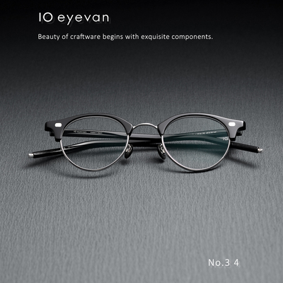 10EYEVANNo3IV复古半框眼镜架