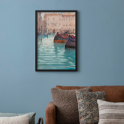 约瑟夫客厅玄关墙壁卧室沙发风景北欧文艺装饰画挂画艺术油画壁画