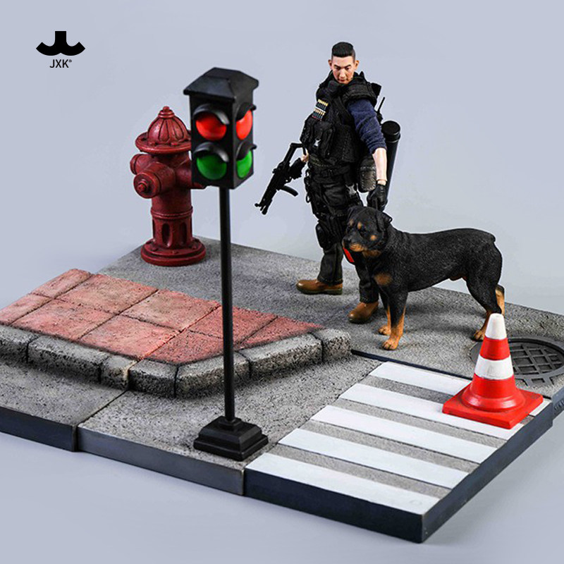 JXK哈士奇卡斯纳罗威纳斗牛犬小狗雕像 中控台车载摆件仿真GK模型