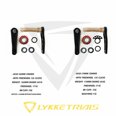 lykketrials一体传动攀爬曲柄