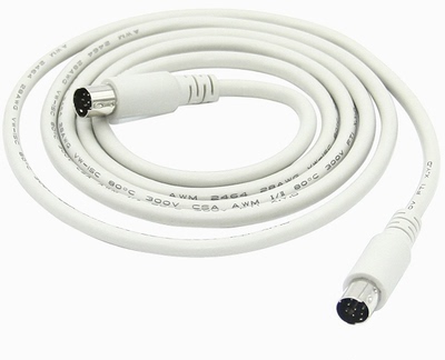 1.5米3米PLC设备通用圆头8针线8针公对公MD数据线8芯VISCA 包邮