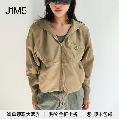 连帽拉链工装夹克时尚休闲