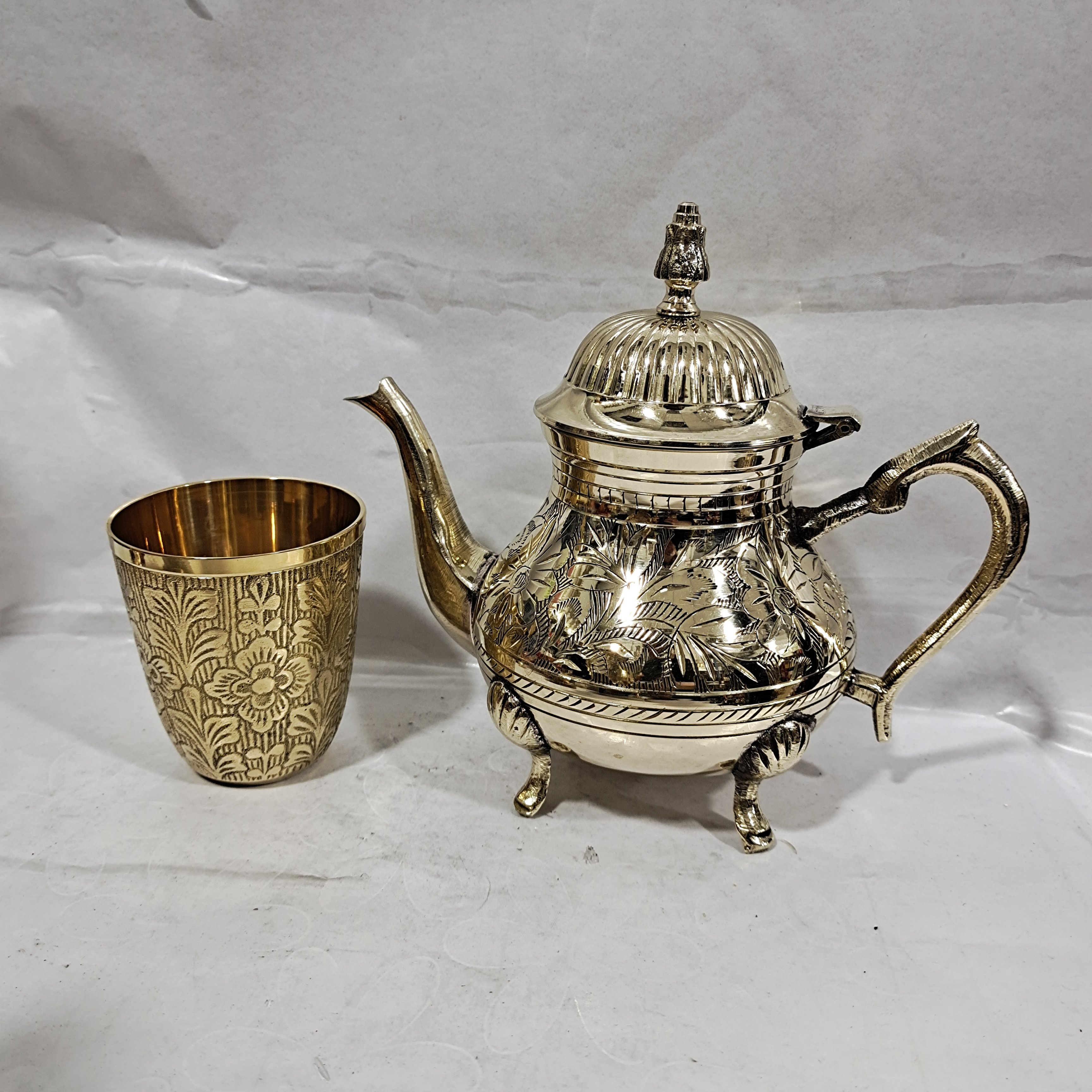 奶茶壶巴基斯坦手工纯铜茶壶家用泡茶壶咖啡杯水杯