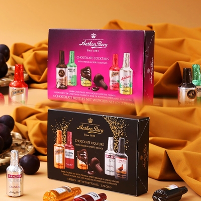 波兰进口酒心黑巧爱顿博格4支