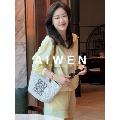 【AIWEN艾芠】夏季新款防晒衣短裤两件套女DWJ-X60397