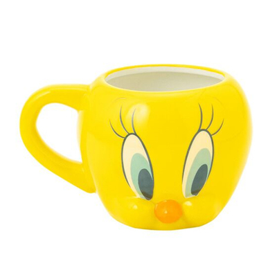 Tweety Bird日本正版小翠儿黄小鸟崔弟陶瓷马克杯男女水杯子礼物
