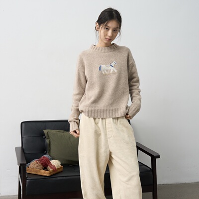 随性松弛感全棉直筒灯芯绒长裤