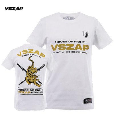 VSZAP纯棉短袖格斗MMA搏击T恤男