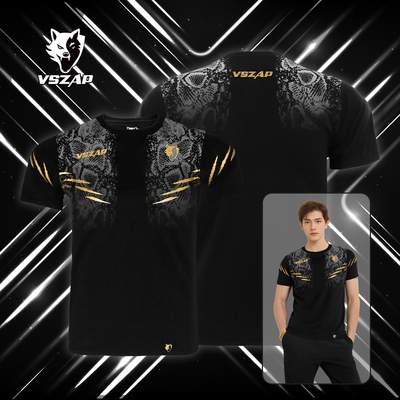 VSZAP短袖T恤格斗男女烫金拳击服