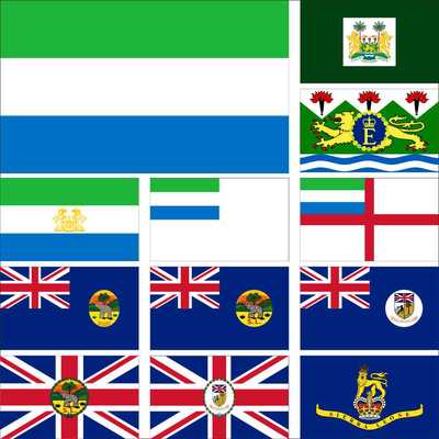 塞拉利昂历史旗各种大小可定做