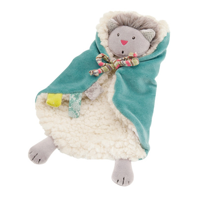 清仓正版法国Moulin Roty 660015可爱猫咪毛绒玩具婴儿安抚巾公仔